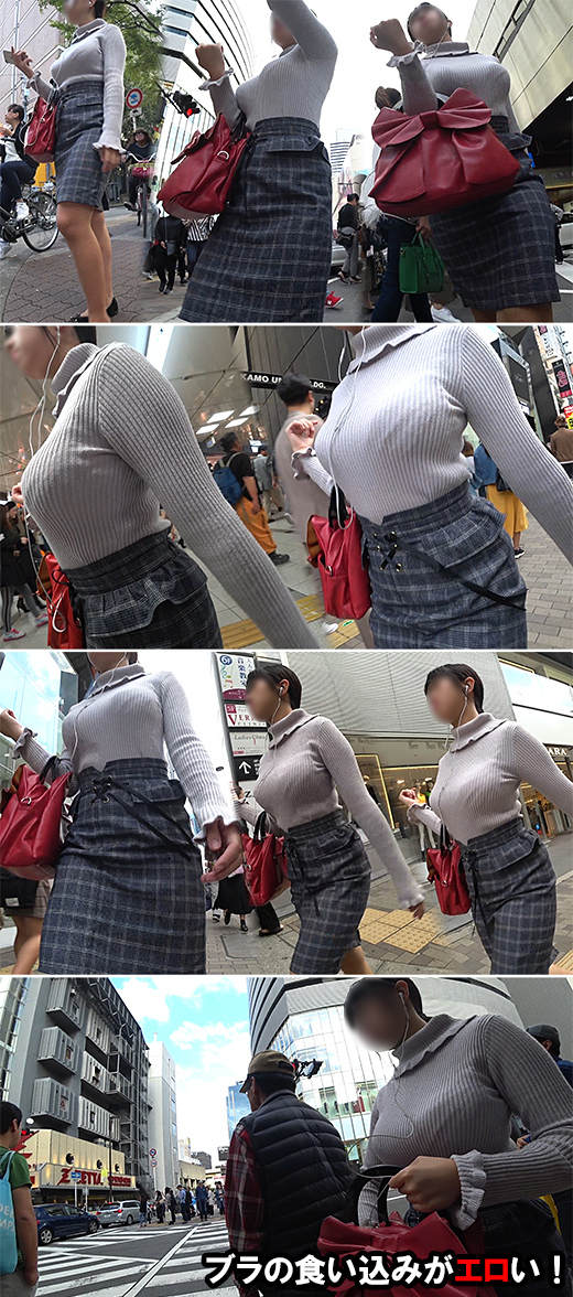 着衣巨乳2 ニット＆タイトスカート - 着衣巨乳ラボ